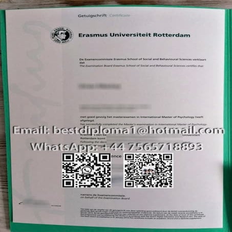 Erasmus University Rotterdam diploma, EUR Diploma, Erasmus Universiteit ...