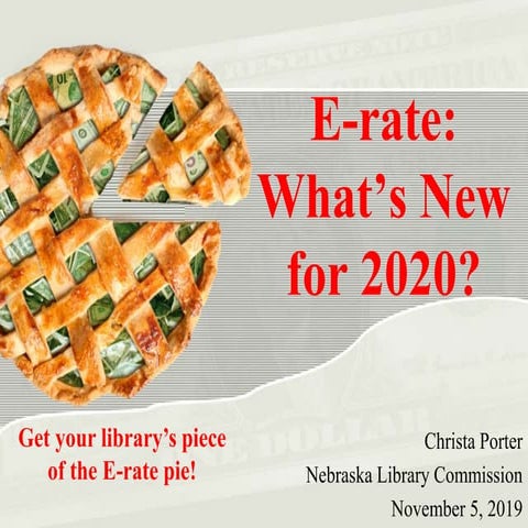 E-rate: What's New For 2020? | PPT
