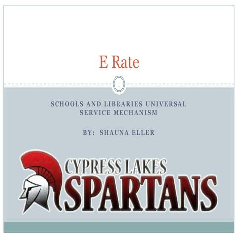 E rate presentation | PPT