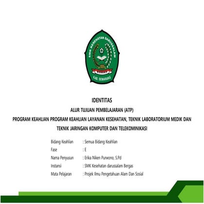ATP IPAS SMK KELAS X TAHUN AJARAN 2024 2025 | DOCX