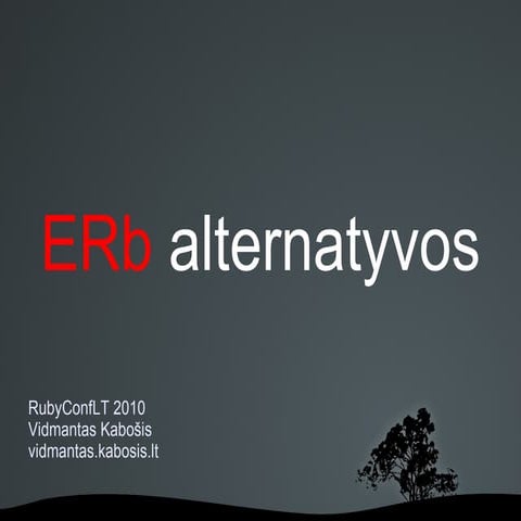 ERb alternatyvos | PPT
