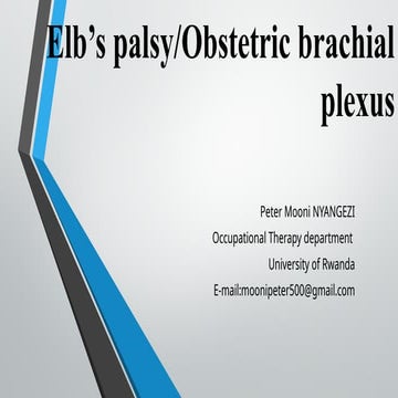 Erb's palsy Lecture notes for education purpose | PPTX