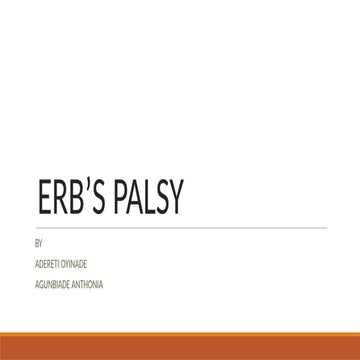 Erb's palsy.pptx