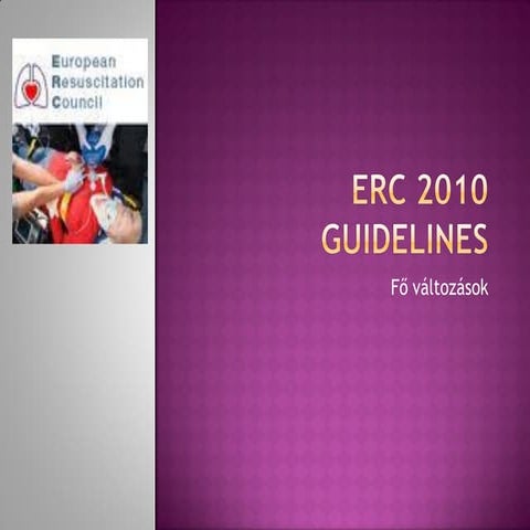 Erc 2010 guidelines változások ktszt | PDF