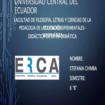 metodología de aprendizaje ERCA | PPTX