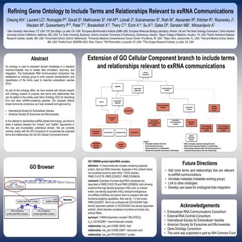 Refining Gene Ontology to Include Terms and Relationships Relevant to ...