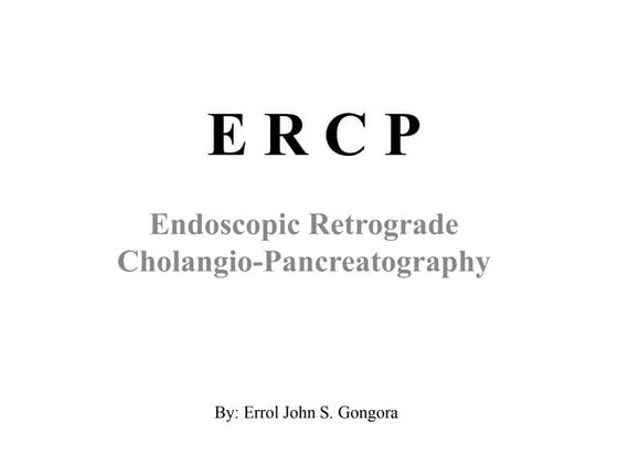 ERCP | PDF
