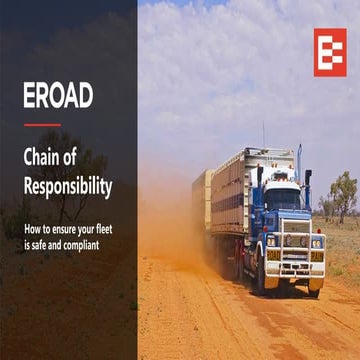 EROAD Chain of Responsibility | PPTX