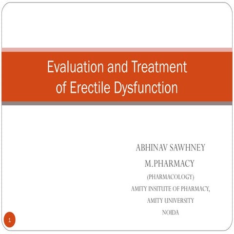 Erectile dysfunction | PPT