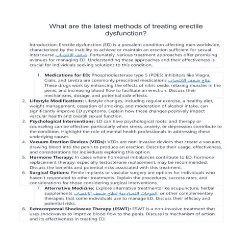 Erectile dysfunction.pdf | Sexual Conditions | Sexual Health