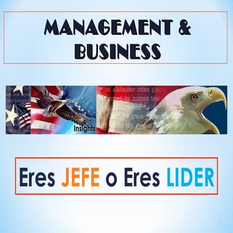 ERES JEFE o ERES LIDER..? | PPT