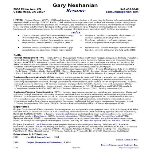 E Resume | DOC
