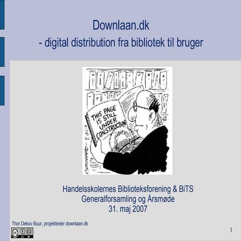 Erfaringer med e-bøger i folkebibliotekerne | PPT