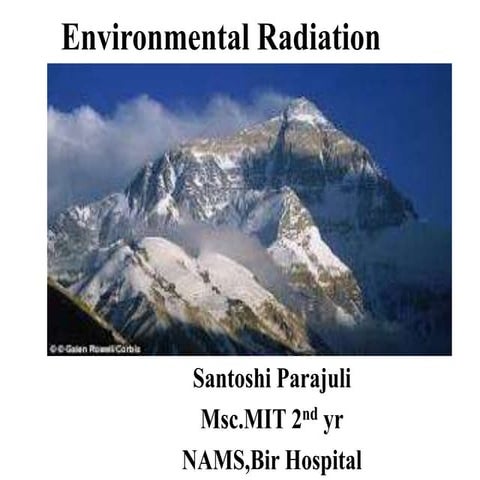 Environmental Radiation | PPTX