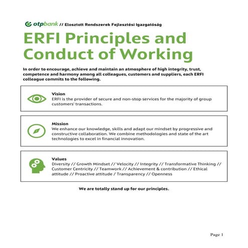 Open Mind - Open Culture - Open Source: ERFI Principles | PDF