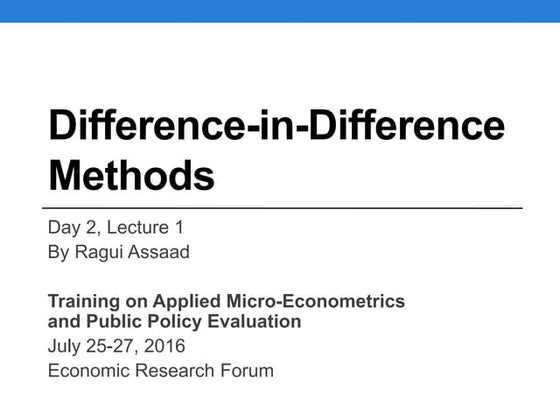 Causal Inference and Program Evaluation | PPT