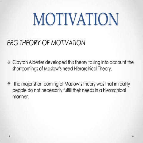 Erg and expectancy theory | PPTX