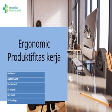 ERGONOMIC PRODUKTIFITAS KERJA kebidanan.pptx