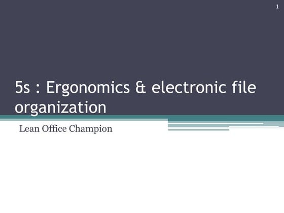 EPW001 Ergonomics Programme_FA | PDF