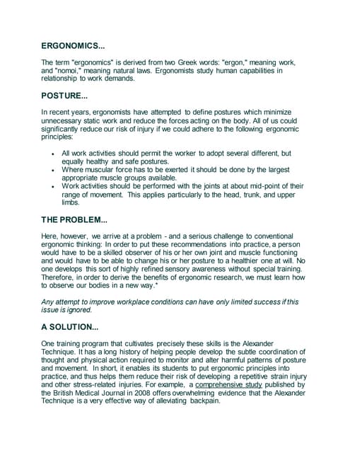 ERGONOMICS Assignment Final | PDF | Aviation Industry | Industries