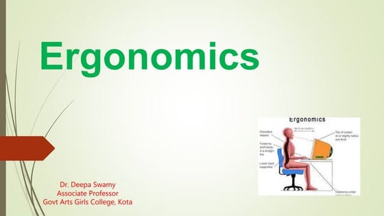 ERGONOMICS Assignment Final | PDF