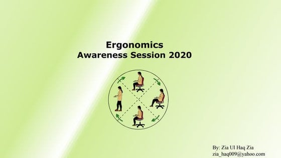 Ergonomics In The Workplace | PDF