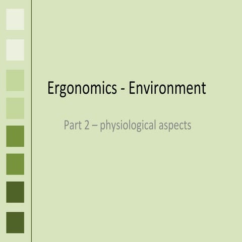Ergonomics environment | PPT