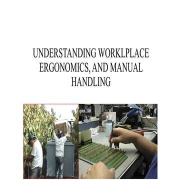 Ergonomics And Manual Handling In Power Point Pptx