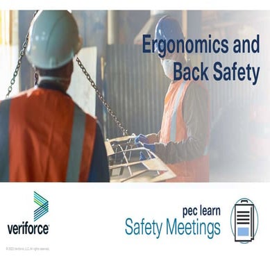Ergonomics & Back Safety | PDF