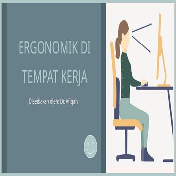 Ergonomik di tempat kerja | PPTX