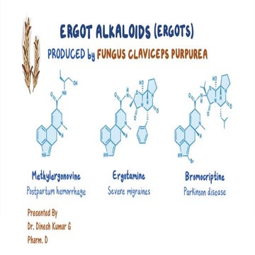 Ergot Alkaloids | PPT