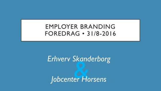 Employer branding e-bog | PDF