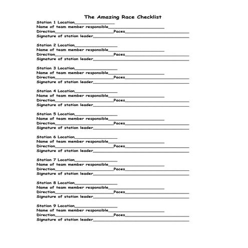 The Amazing Race | PDF