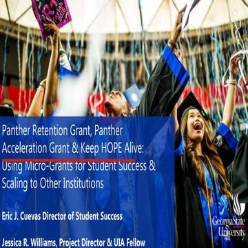 Eric Cuevas & Jessica Williams panther retention grant, panther ...