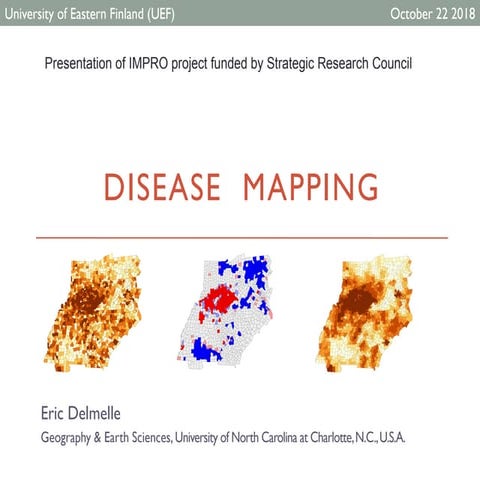 Eric Delmelle: Disease Mapping | PDF