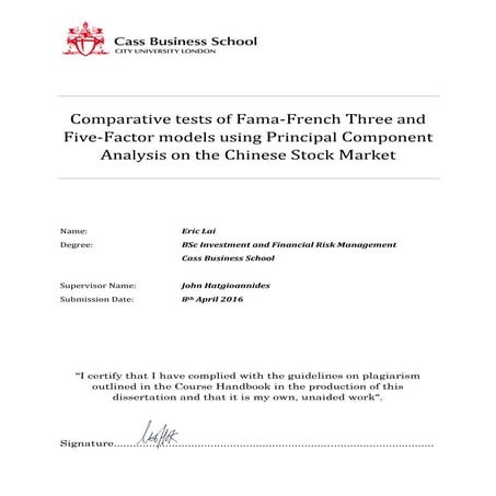 Comparative tests of Fama-French Three and Five-Factor models using ...