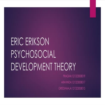Erik erikson stages of development | PPT