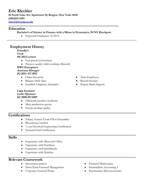 Scannable Resume Sprg2016 | PDF