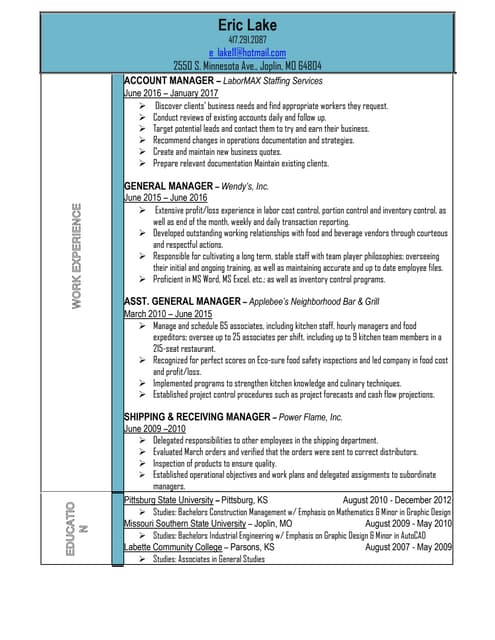Michael's Resume'.docx revised | PDF