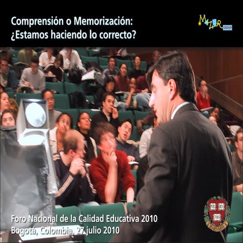 Eric Mazur. Univ. de Hardvard. EEUU | PDF