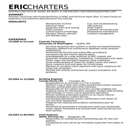 Ericresume1 | PDF