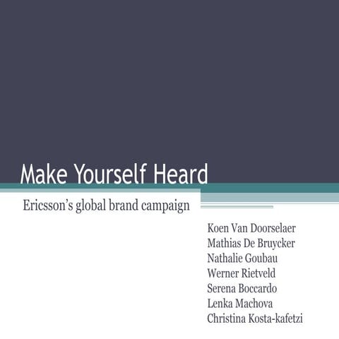 Ericsson - Business case | PPT