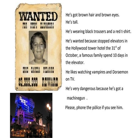 Eric wanted poster | DOC | Arms & Ammunition | Sensitive Topics
