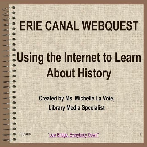 Erie canal webquest[1] | PDF