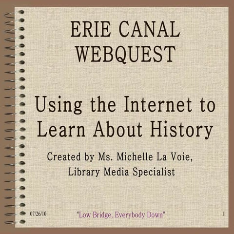 Erie canal webquest[1] | PDF