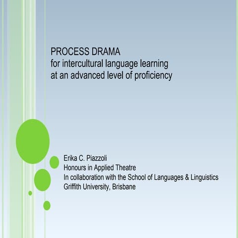 Process Drama for intercultural language learning | PPT