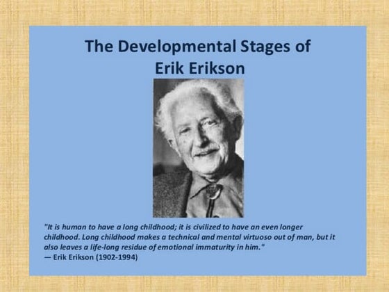 Erik Erikson's Stages of Development | PPT