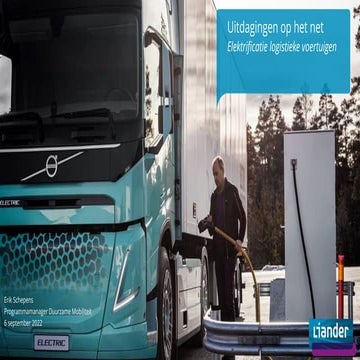 Uitdagingen op het net - Elektrificatie logistieke voertuigen | PPT