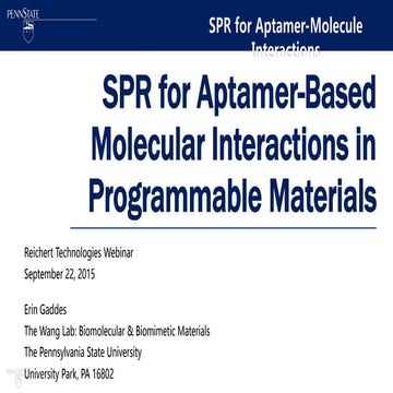 SURFACE PLASMON RESONANCE (SPR).pptx