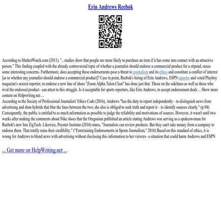 Erin Andrews Reebok | PPT